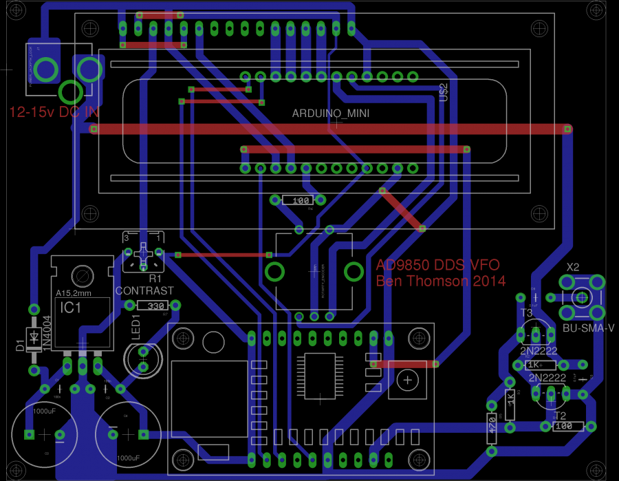 AD9850 DDS VFO PCB & Schematic Layout – Experimental Engineering