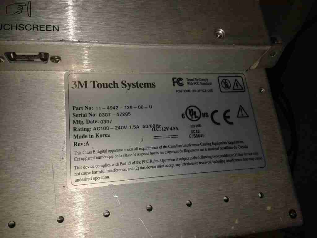 3M Microtouch 17″ Raspberry Pi Touch PC – Experimental Engineering