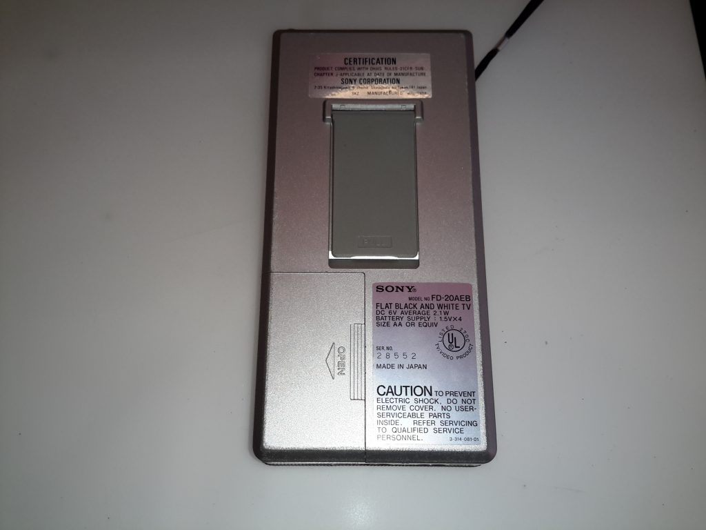Sony Watchman FD-20 Flat CRT TV Teardown – Experimental Engineering